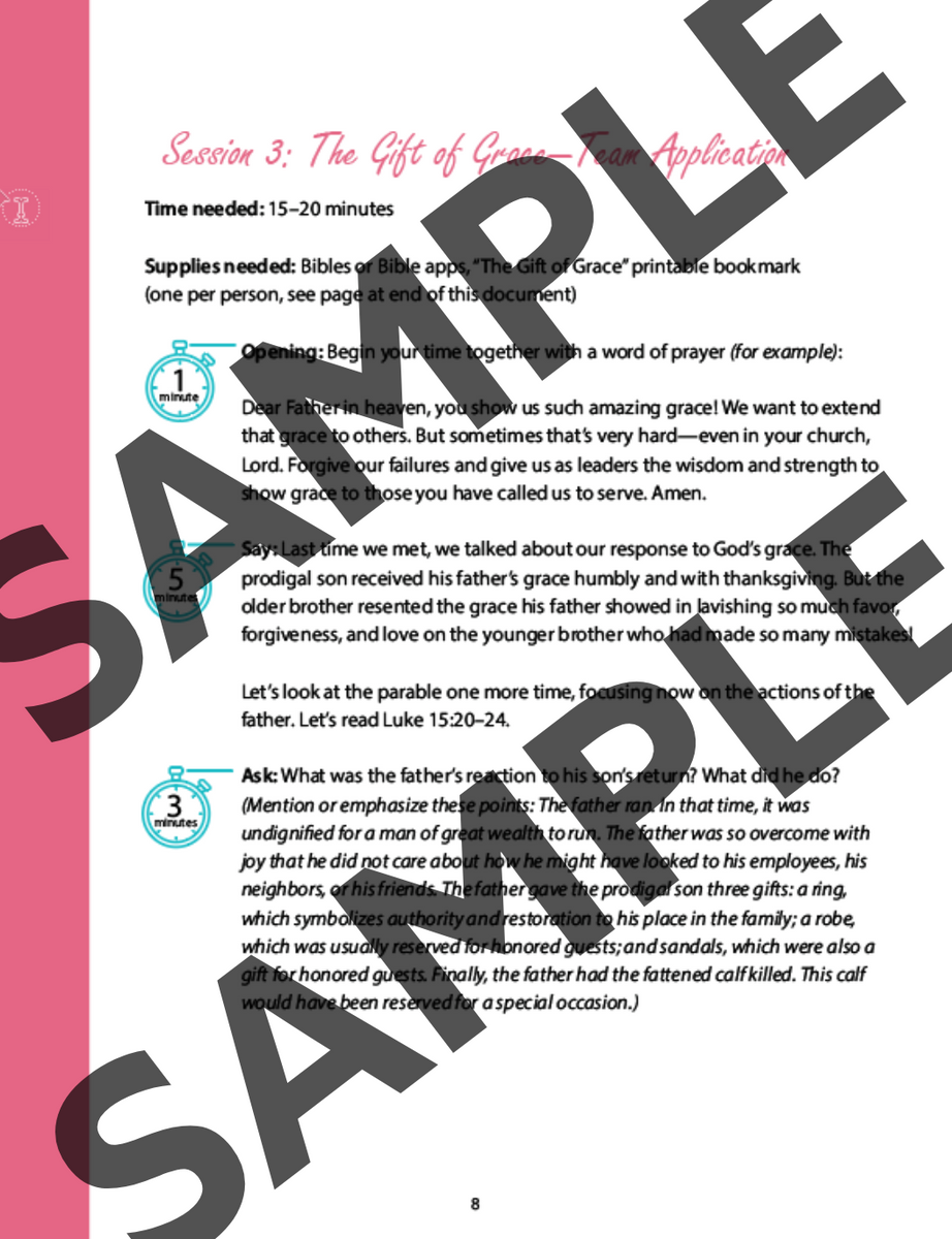 Q3 Women's Ministry Team Devotional Packet - The Gift of Grace (PDF ...