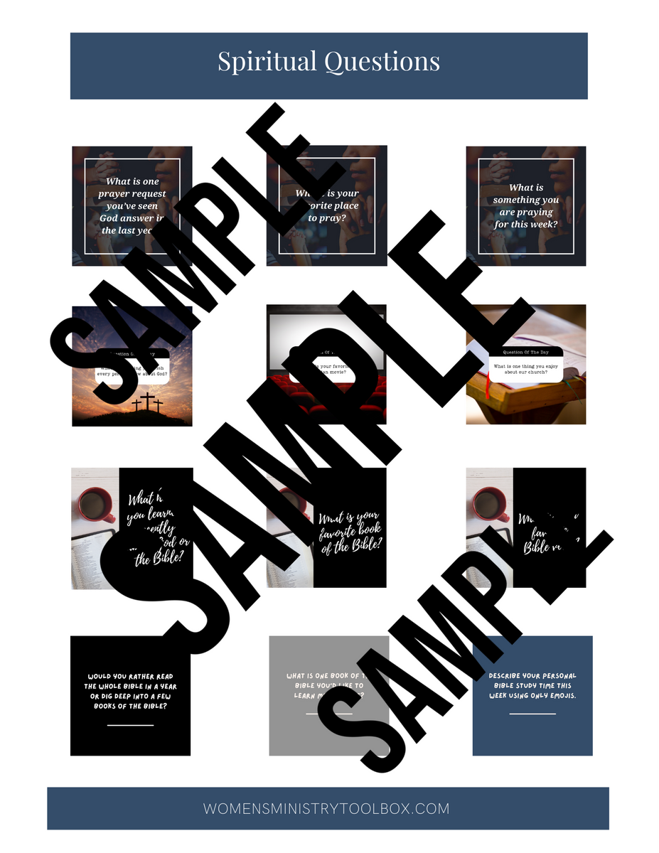 50 Social Media Questions Pack – Women's Ministry Toolbox